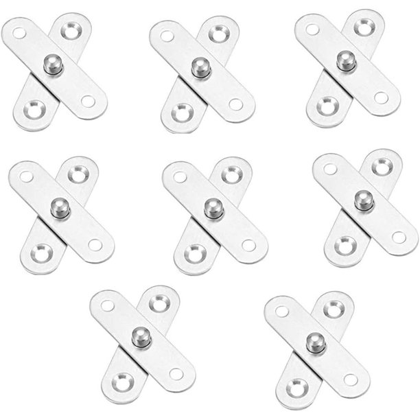 8 Pieces 360 Degree Hinges, Stainless Steel Hinge, Rotating Hinge, for ...