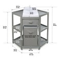 Badger Basket Newborn Diaper Corner Changing Table with Hamper, Basket ...