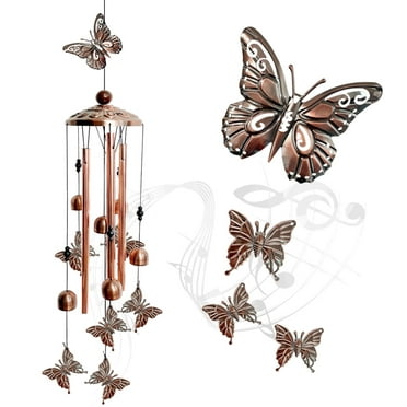 3D Metal Hanging Wind Chimes - Elegant Wind Spinners with Festive ...