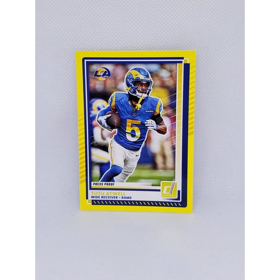 2025 Panini Donruss Tutu Atwell #192 Press Proof Yellow - Walmart.com