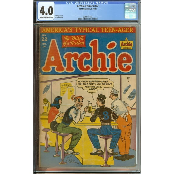 Archie Comics #22 - CGC 4 Comic Book - Walmart.com