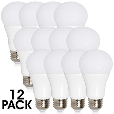 Viribright 60 Watt Replacement A19 LED Light Bulbs (12 Pack), 4000K Cool White - Walmart.com