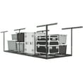 FLEXIMOUNTS Heavy Duty Adjustable Overhead Garage Storage Ceiling Rack ...