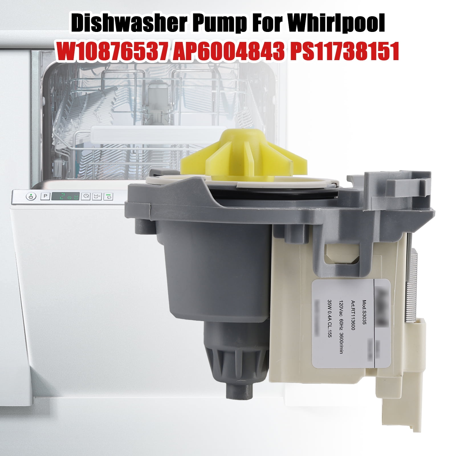 Click here for Motorgenic Dishwasher Drain Pump W10876537 For Whi... prices