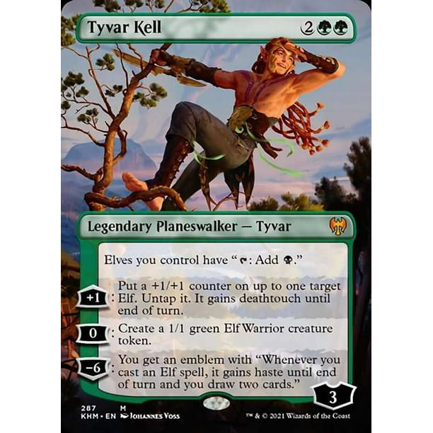 MtG Kaldheim Mythic Rare Tyvar Kell (Borderless Planeswalker) - Walmart.com