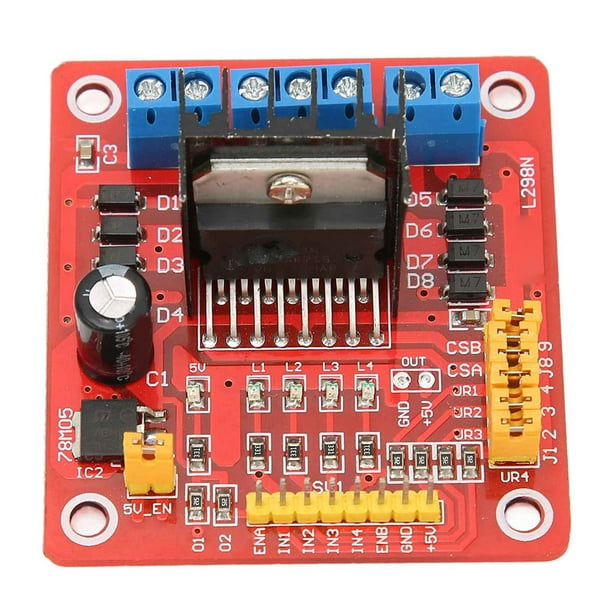 Dual H Bridge Motor Driver, DC Stepper Motor Driver Module L298N Chip ...