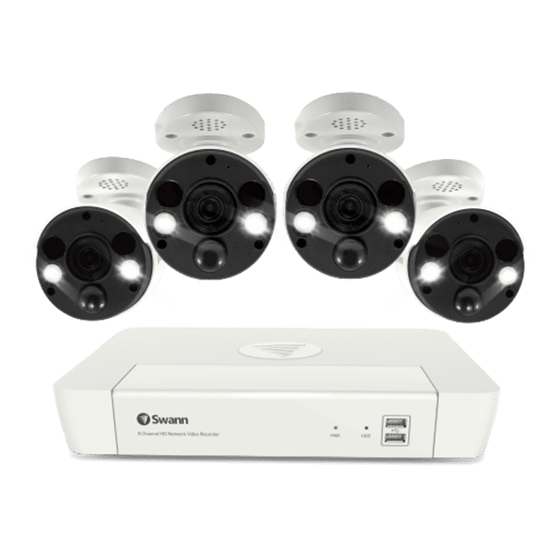 NVR8-8580W 4K/ 1TB/ 4x NHD-887MSFB 4K Bullet Professional Series IP ...