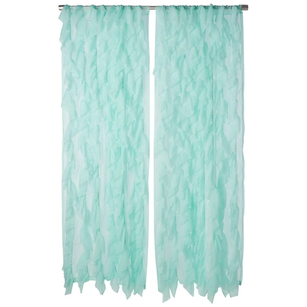 Cortinas de gasa transparente con volantes de la colección Sweet Home ...