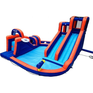 21' x 9' Safari Inflatable Water Slide with Pool, Backyard, Park ...