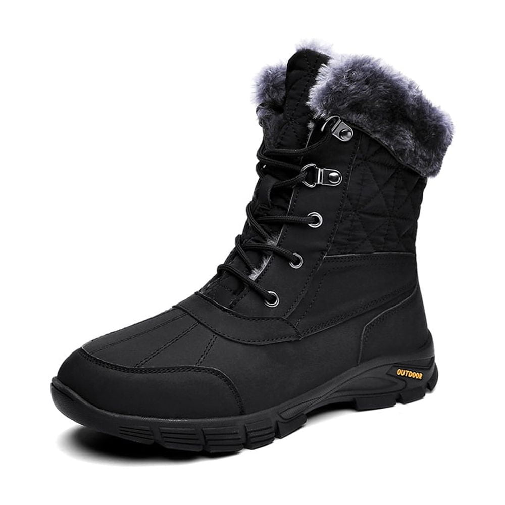 Click here for Sicitu Mens Winter Snow Boots Warm Fur Lined Non-S... prices