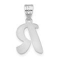Auriga Fine Jewelry 14K White Gold Script Letter R Initial Pendant for ...