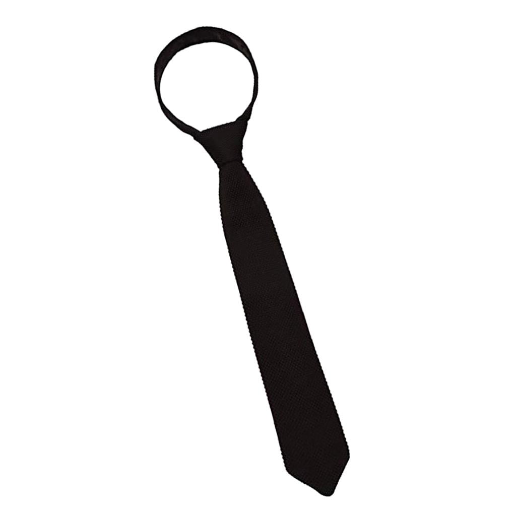 Corbata de Punto para Hombre Colcomx Tejida Longitud 146cm Negro ...