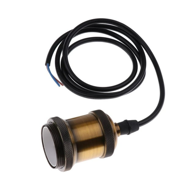 Base de Retro Socket de lámpara E27 Base de La Lámpara de La Colgante ...