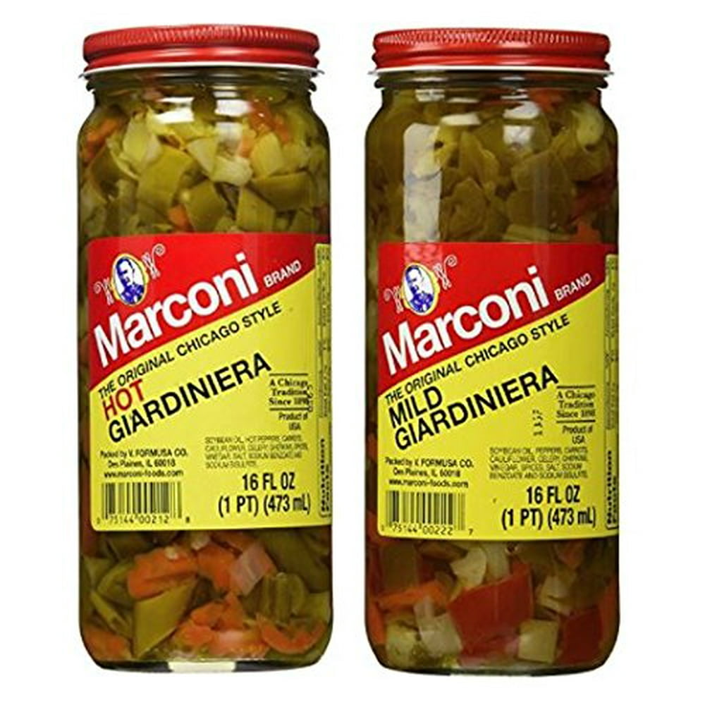 Marconi The Original Chicago Style Hot & Mild Giardiniera 16 oz ...