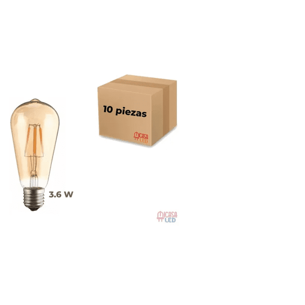 10 focos Edison Vintage Led LabG RT190 | Bodega Aurrera en línea