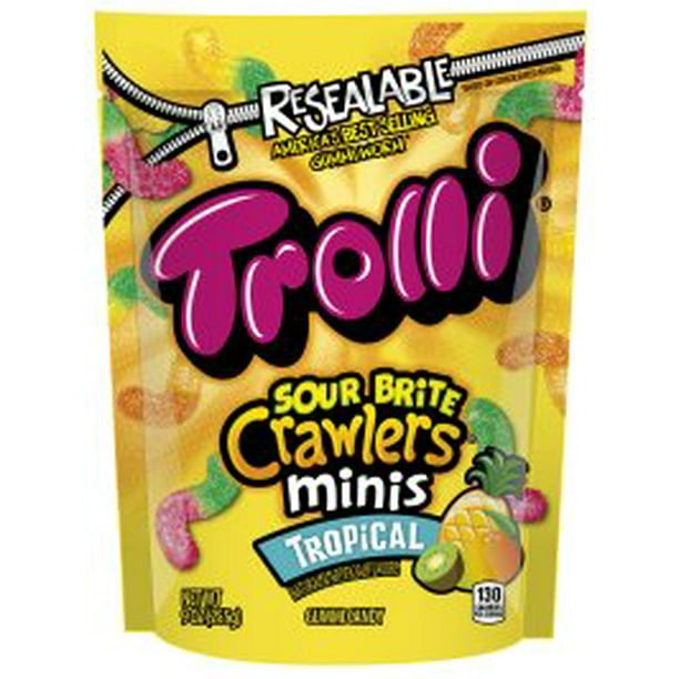 Trolli Sour Brite Bites Chewy Green Apple, Blue Raspberry, & Strawberry ...