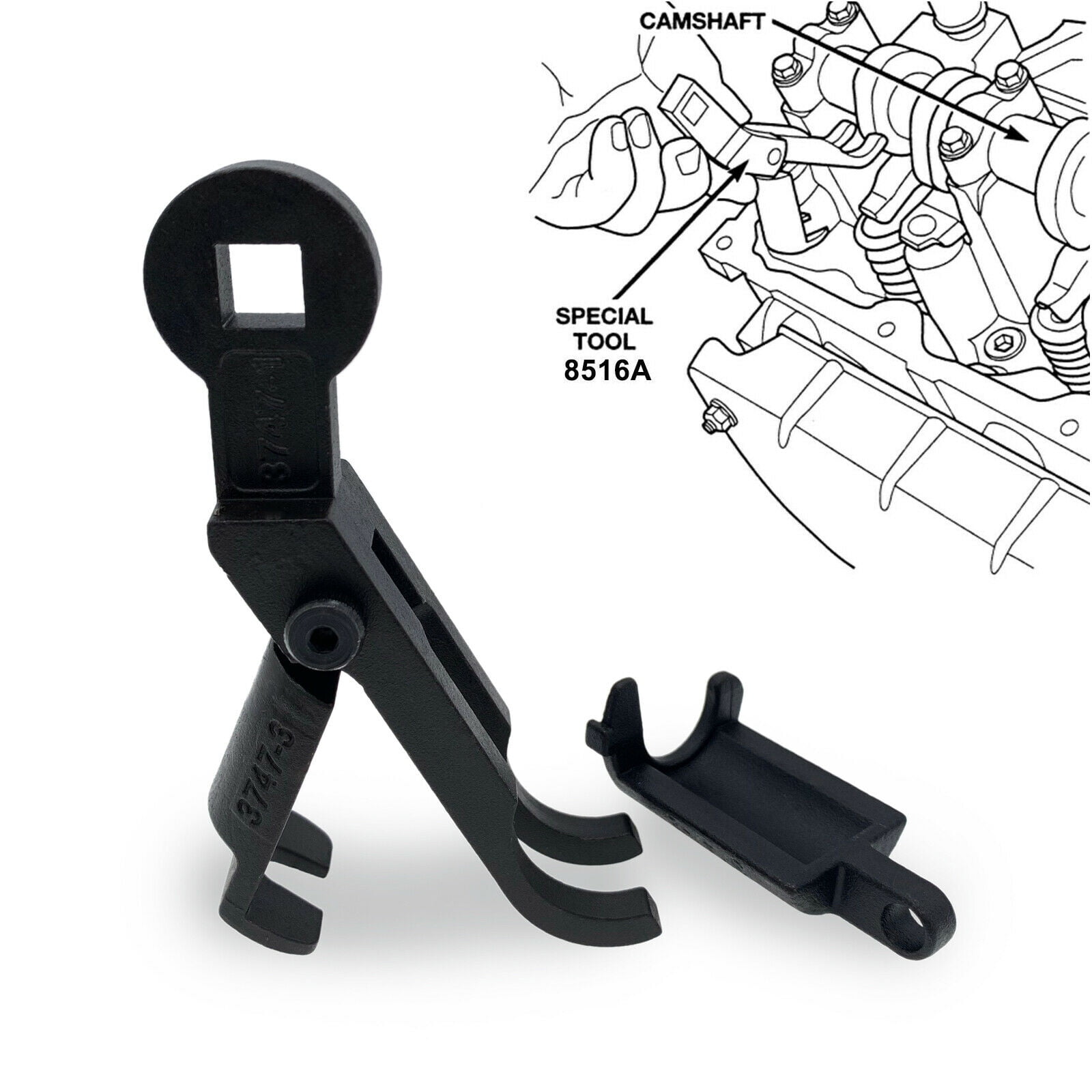 Rocker Arm Remover Install+ Valve Spring Compressor Tool for Chrysler ...