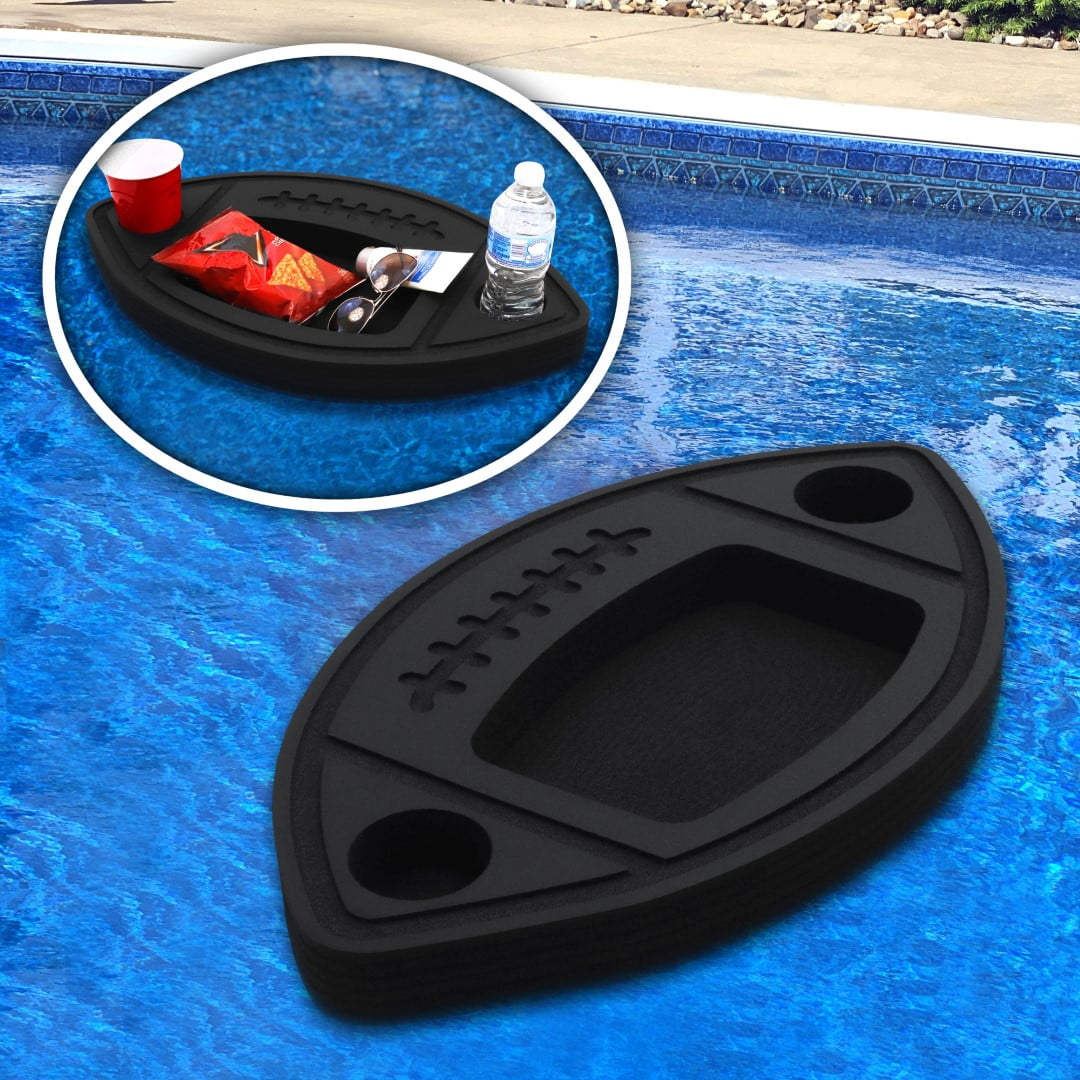 Polar Whale Football Shaped Drink Holder Floating Refreshment Table ...