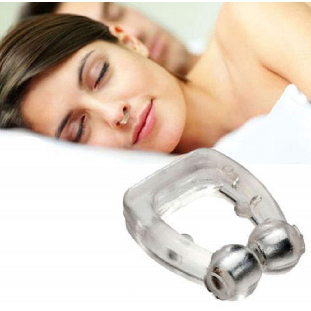4 Pack Silicone Clipple Magnetic Anti Snore Stop Snoring Nose Clips