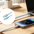 Rotatable Double Ended Type C To Type C Cable 66W Fast Charging Nylons ...