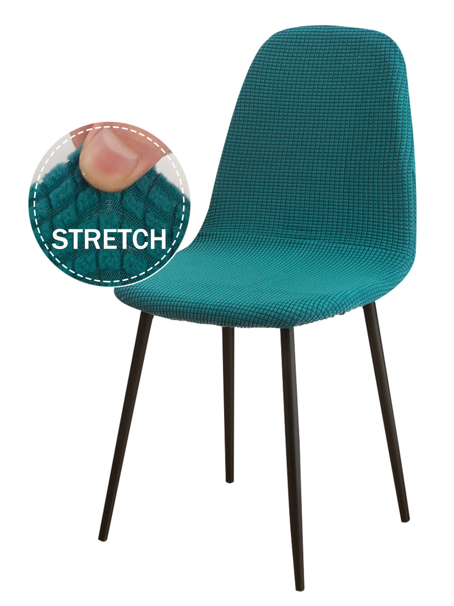 KBOOK Stretch Shell Chair Covers Jacquard Armless Mid-Century Modern ...