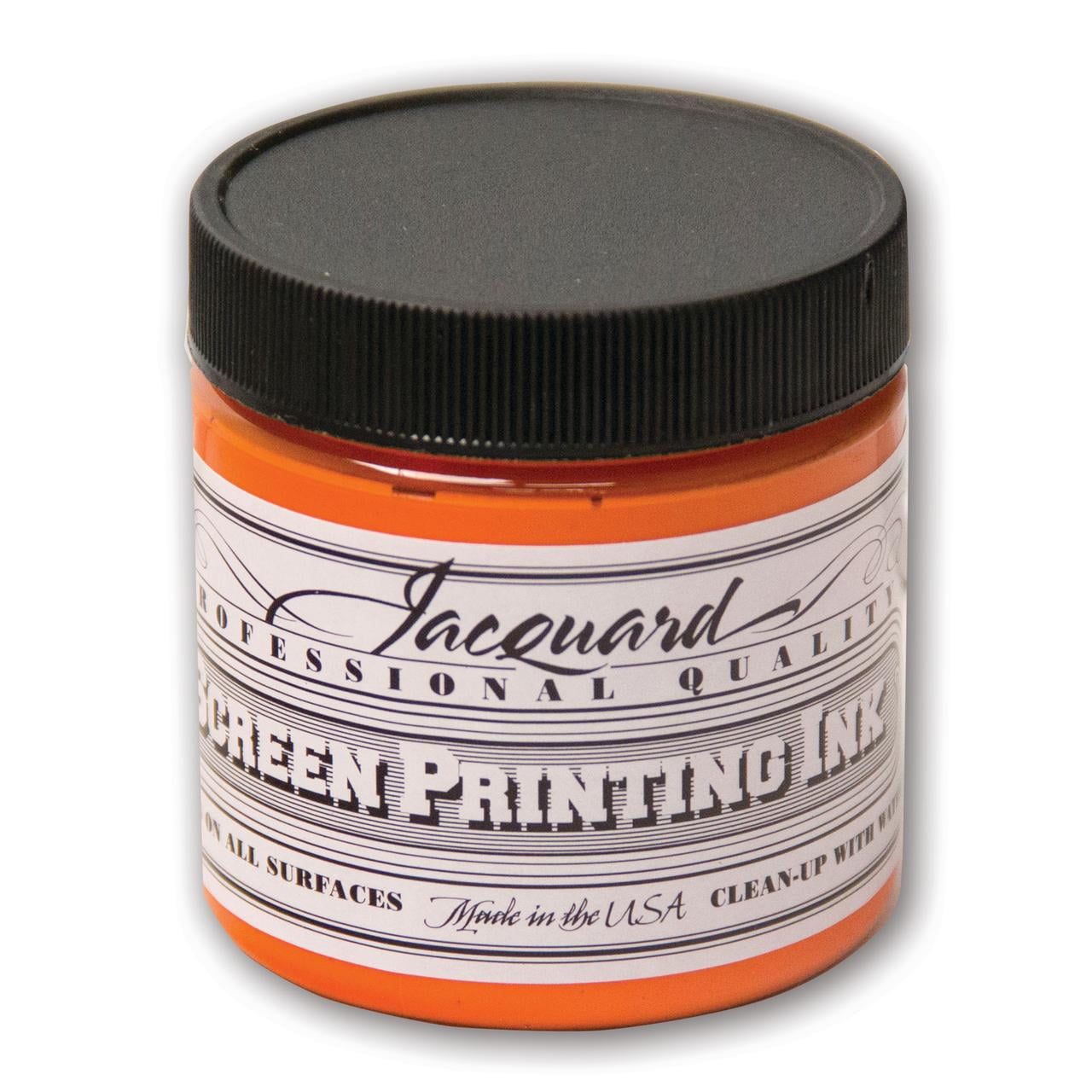 Jacquard Professional Screen Printing Ink, 4 oz., Orange - Walmart.com