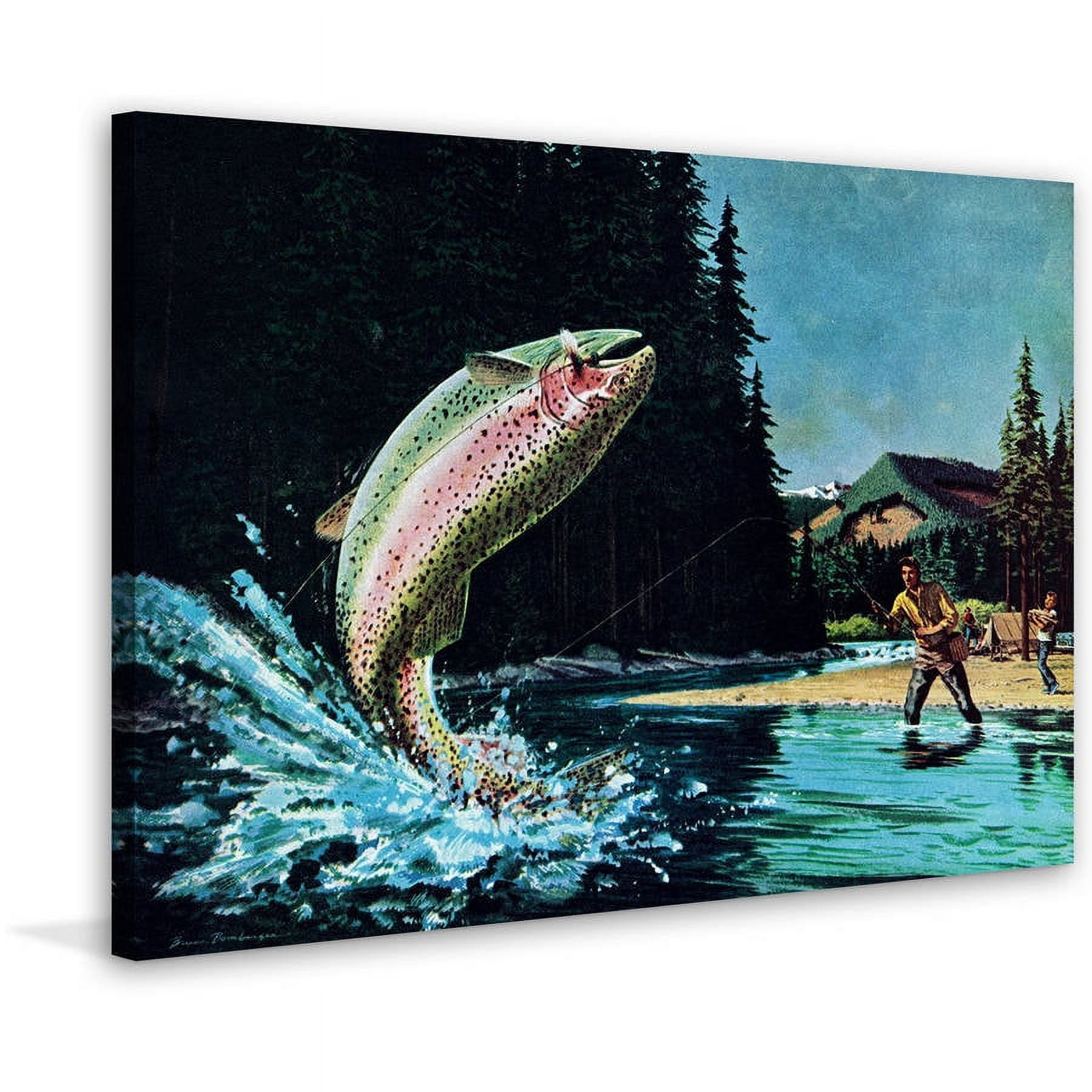 Trout Fishing Paintings