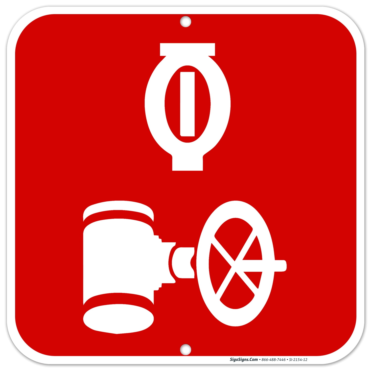 Automatic Sprinkler Control Valve Sign, 12x12 Aluminum - Walmart.com