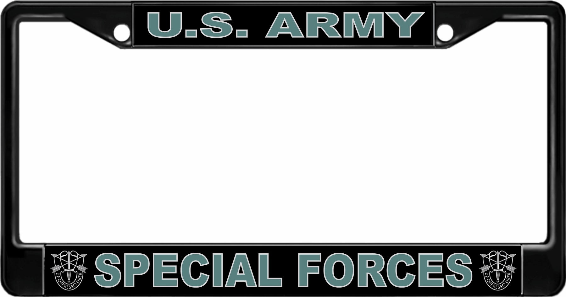 U.S. Army Special Forces Black License Plate Frame - Walmart.com