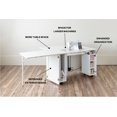 DreamStation Deluxe Sewing Cabinet with Electric Lift, Folding Craft ...