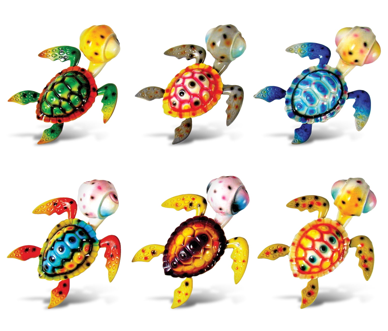 CoTa Global Sea Turtle Refrigerator Bobble Magnets Set of 6 Assorted ...