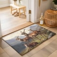 2x3ft Area Rug,Rustic Animal Deer Herd Washable Large Rugs Soft Non ...