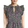 Time and Tru Women's Tiered Cotton Poplin Dress - Walmart.com