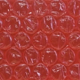 uBoxes Red Colored Bubble Roll, 120 ft x 12 in, 3/16 in Small Bubble ...