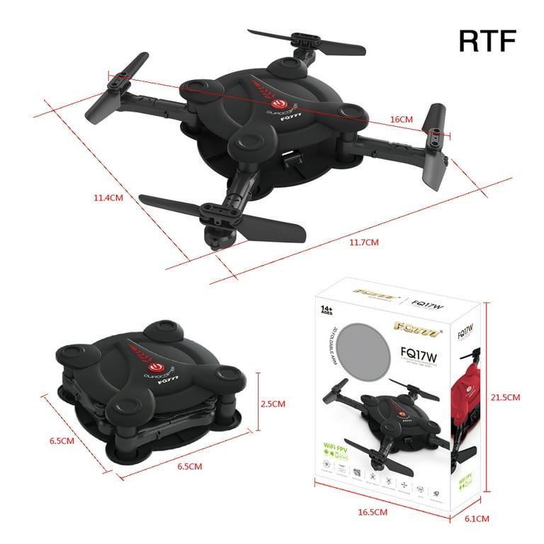 FQ777 FQ17W 6 Axis Gyro Mini Wifi FPV Foldable G sensor Pocket Drone with 0.3MP Camera Altitude Hold RC Quadcopter