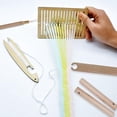 Weaving Loom Kit, Wood DIY Weaving Loom Including Warping Peg, Clamp ...