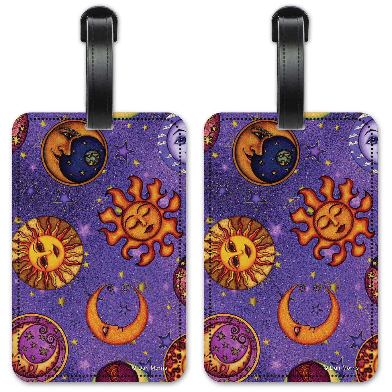 Moon Faces - Image by Dan Morris - Luggage ID Tags / Suitcase ...