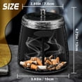 Ashtray for Cigarettes Outdoor, Outdoor Ashtray with Lid for Cigarette ...