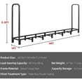 8FT Firewood Rack Outdoor, Heavy Duty Adjustable Firewood log Storage ...