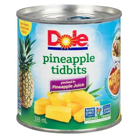 Dole Pineapple Tidbits in Pineapple Juice, 398 mL - Walmart.ca