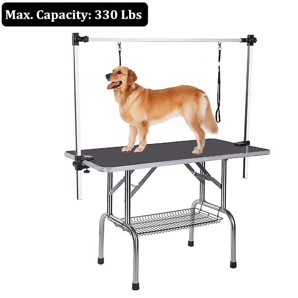 TOPCHANCES 36" Heavy Duty Pet Grooming Table for Pet Dog Cat Shower ...