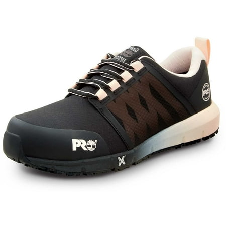Timberland PRO Radius, Women's, Black/Rose Pop, Comp Toe, EH, MaxTrax ...