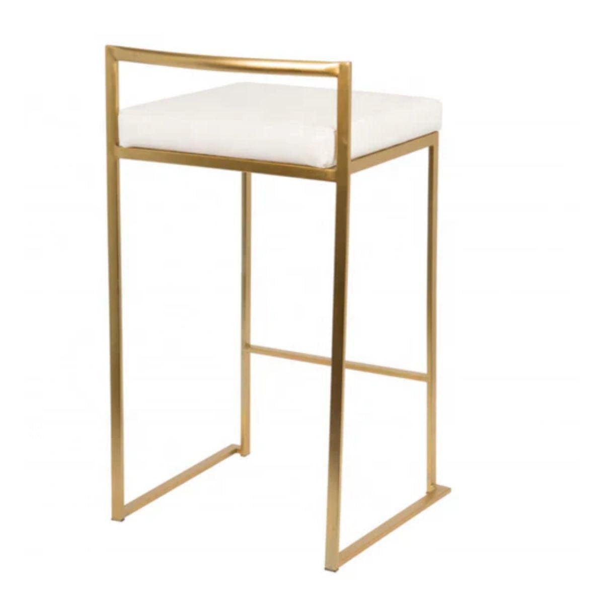Click here for Heavenly Collection Black Stool With Gold Stainles... prices