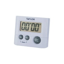 Taylor Dual Event Digital Timer with Clock White - Walmart.com