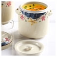 Ceramic Soup Tureen with Double Lid, Japanese Hand Painted Ceramic Stew ...