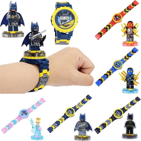 Kids Dc Batman Watch Comic Figure Digital Link 360 Rotating Funny Toy ...