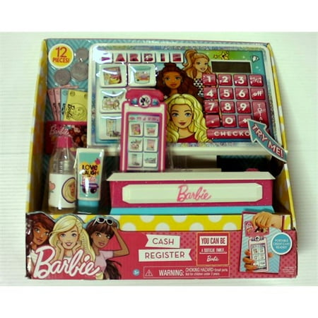 Barbie Large Cash Register, Interactive Toy with Lights, Realistic ...