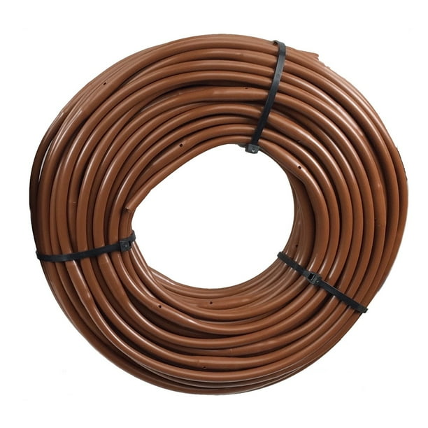 1/4" Poly Dripline 6" Spacing 0.5 GPH 100' Brown Drip Tubing - Walmart ...
