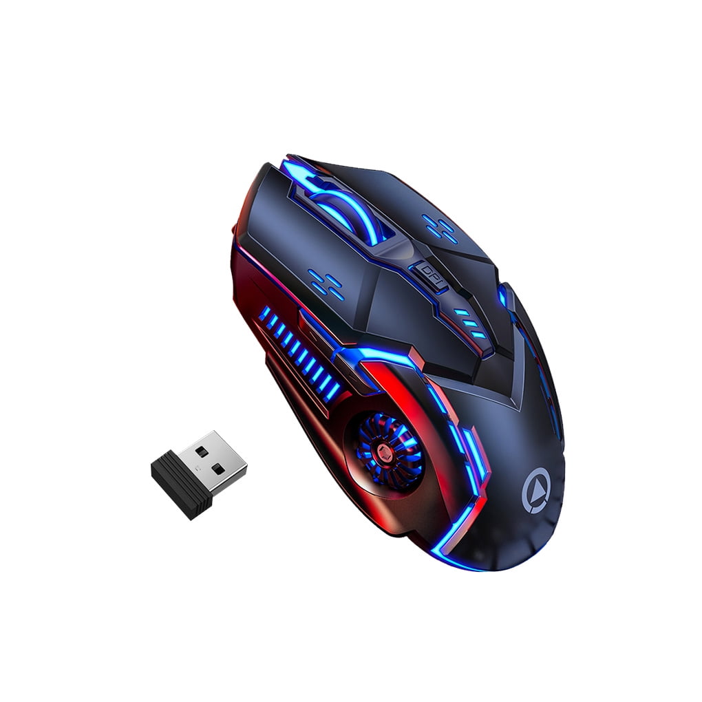 Linyer Wireless Mouse Professional 4 Gears Frosted Silent USB Charging ...