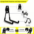 PYYAN-6 Pack Garage Hooks Heavy Duty with Anti-Slip Coating, Steel ...